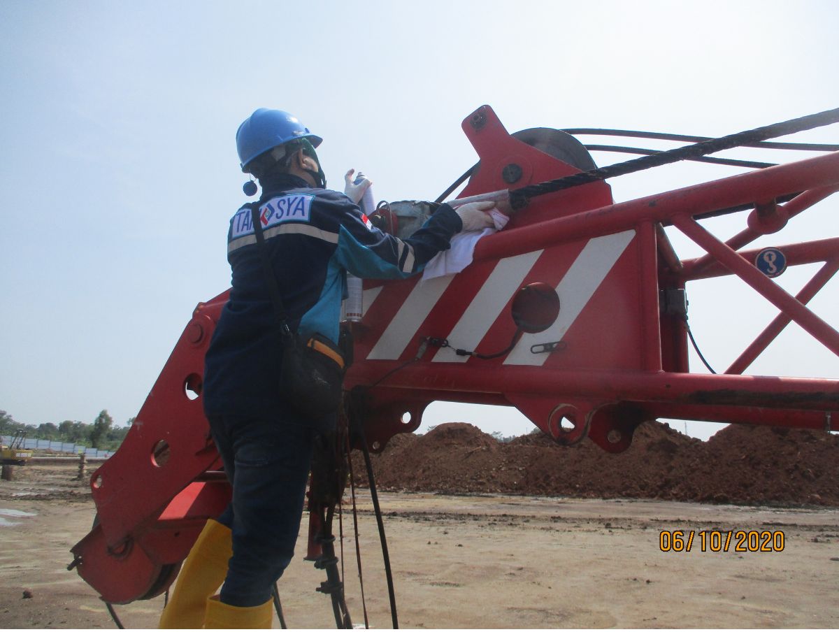 Riksa Uji Crawler Crane - PT. Cipta Mas Jaya - PJK3 Riksa Uji