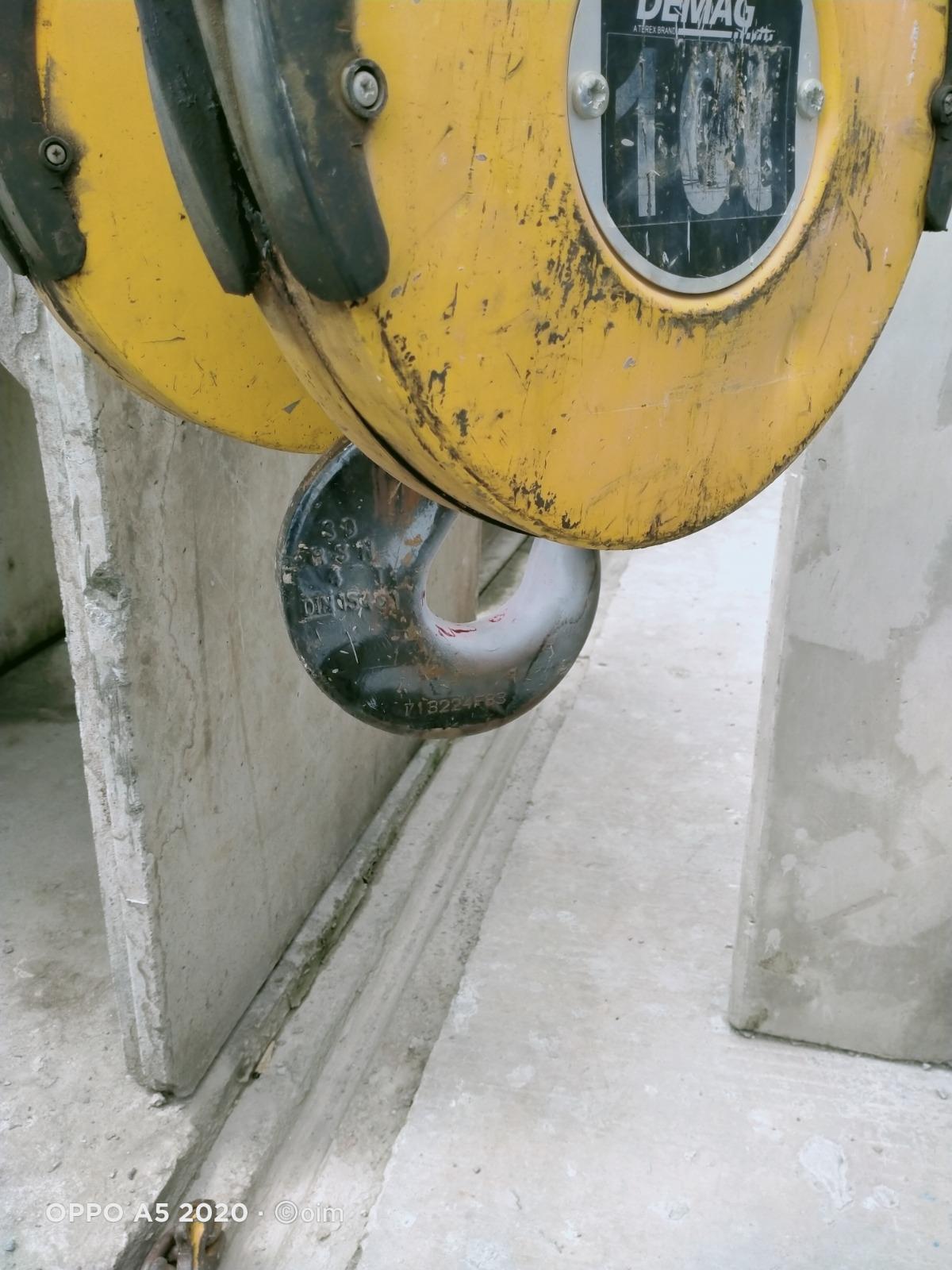 Gantry Crane : Demag 10 Ton - PT. Cipta Mas Jaya - PJK3 Riksa Uji